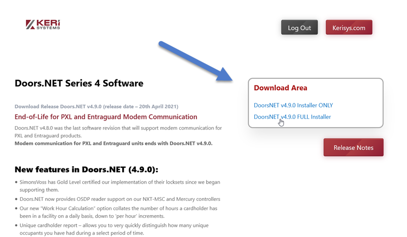 Doors.NET - Software Update