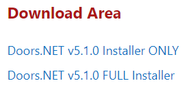 Doors.NET - Quick Start Guide